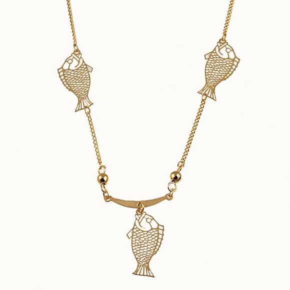 Vintage | Jewelry | Vintage Gold Fish Chain Necklace | Poshmark